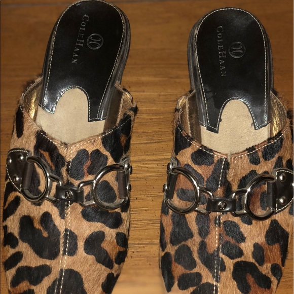 Cole Haan | Shoes | Cole Haan Leopard Print Clogs | Poshmark